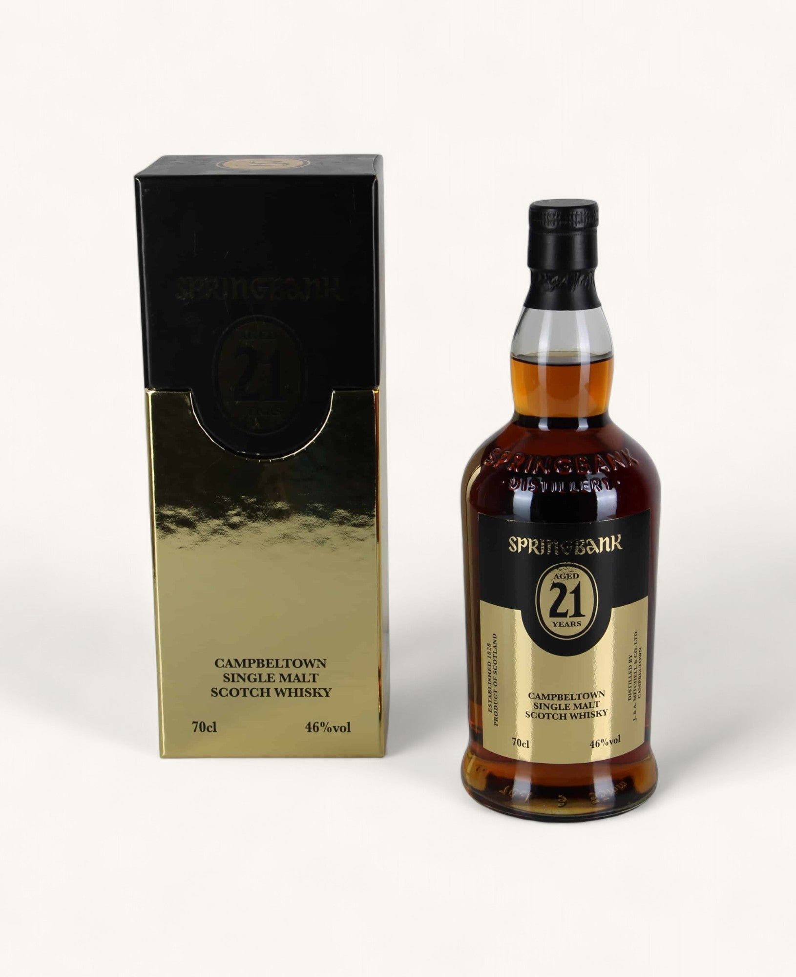Springbank 21 Year Old First Edition Gold Box Campbeltown Whisky – The ...